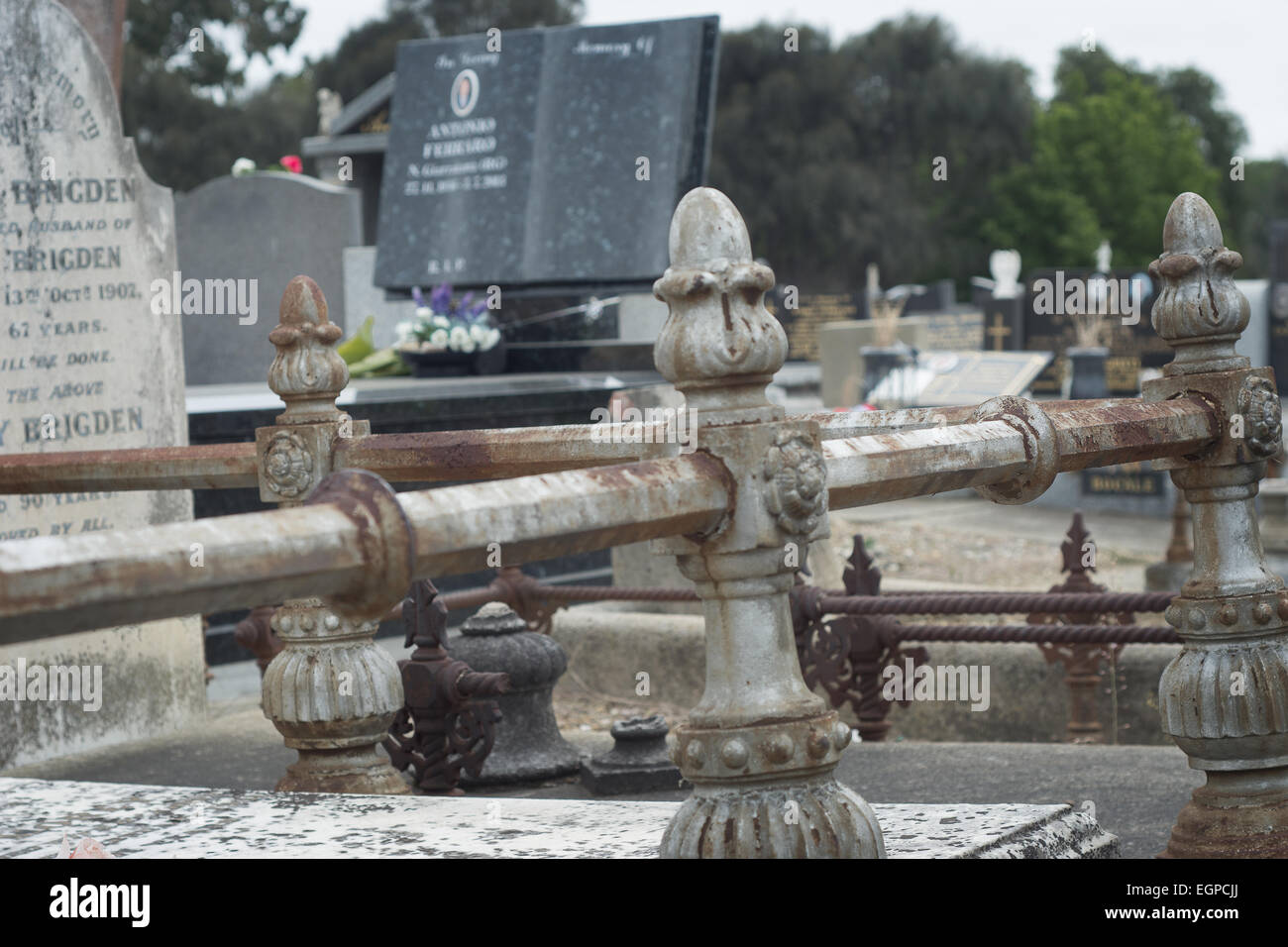 Old Disheveled Graves Melbourne General Cemetery Stock Photo - Alamy