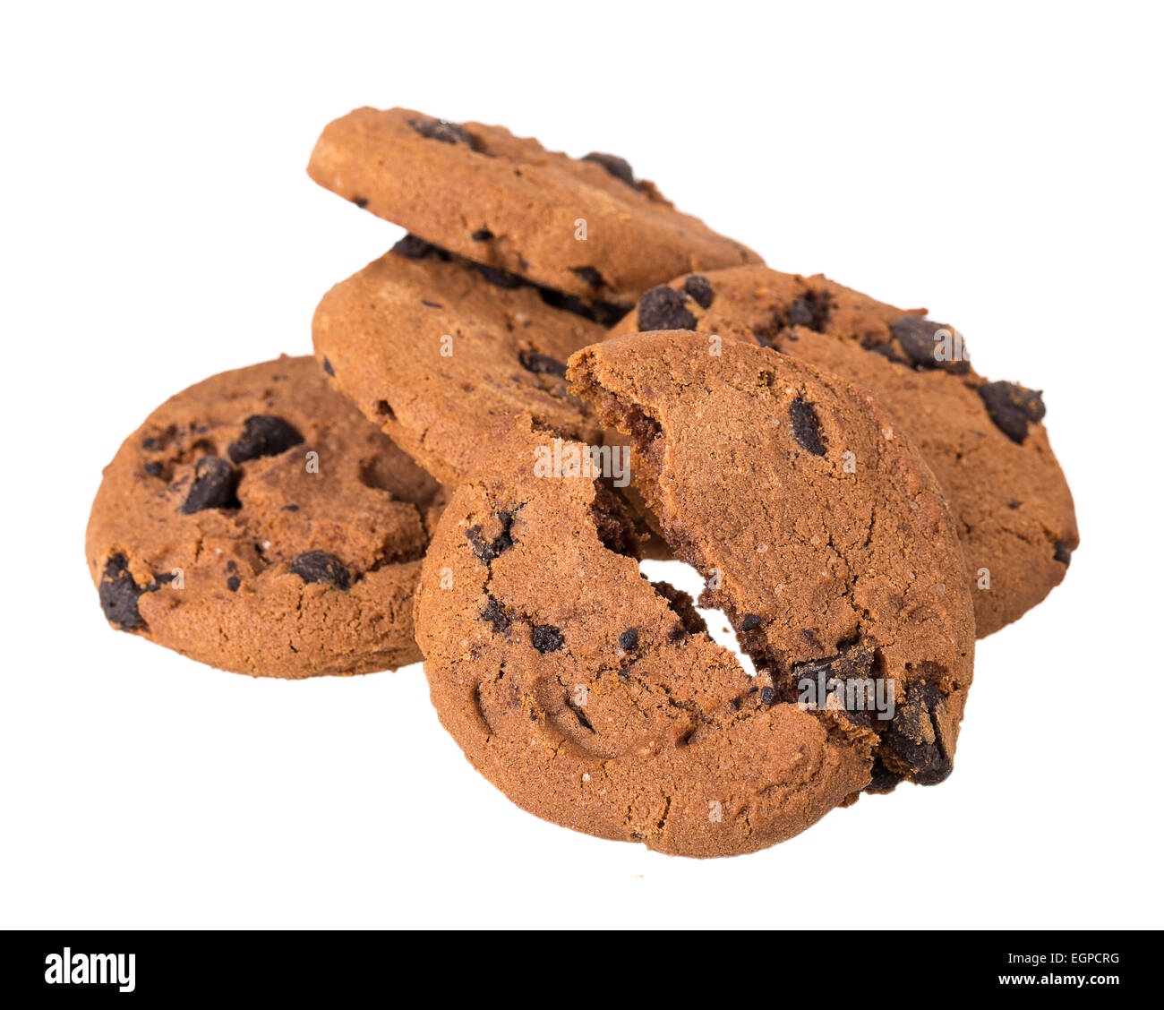 cookies bite isolated on white background Stock Photo - Alamy