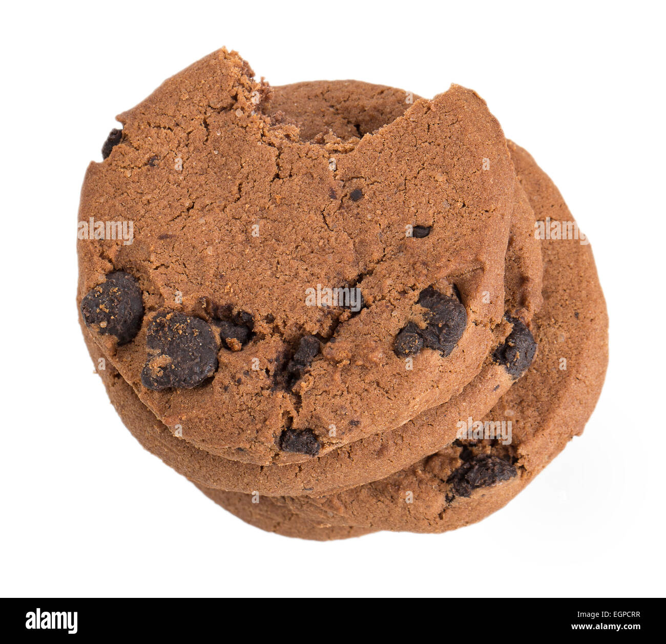 cookies bite isolated on white background Stock Photo - Alamy