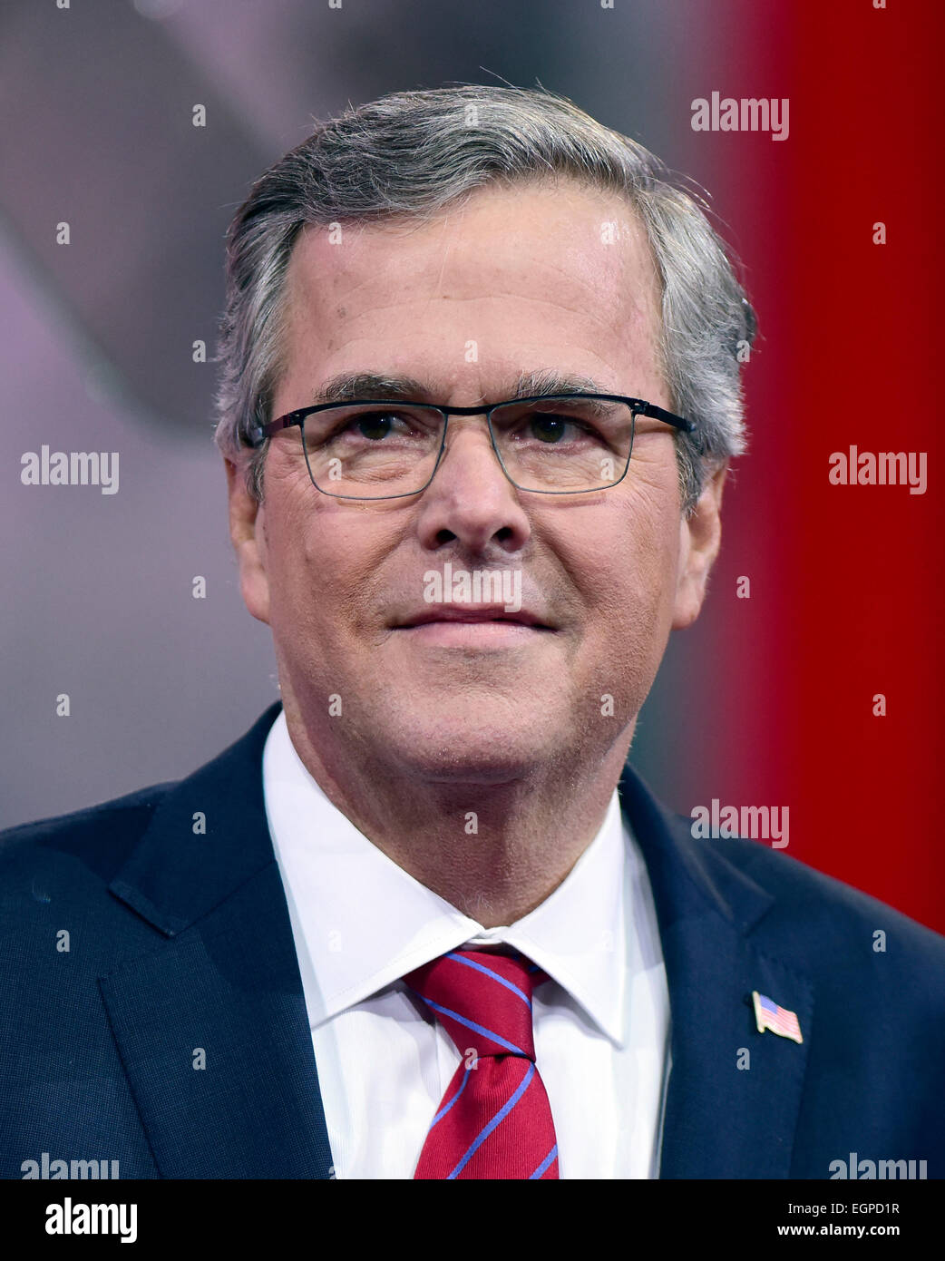 Former Governor Jeb Bush (Republican of Florida) speaks at the ...
