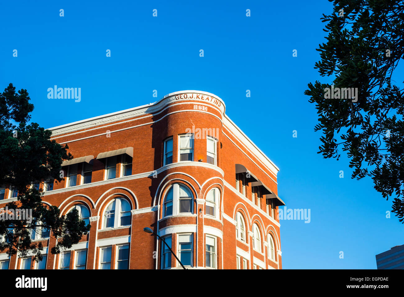 The Keating Building located in the Gaslamp Quarter of Downtown San ...