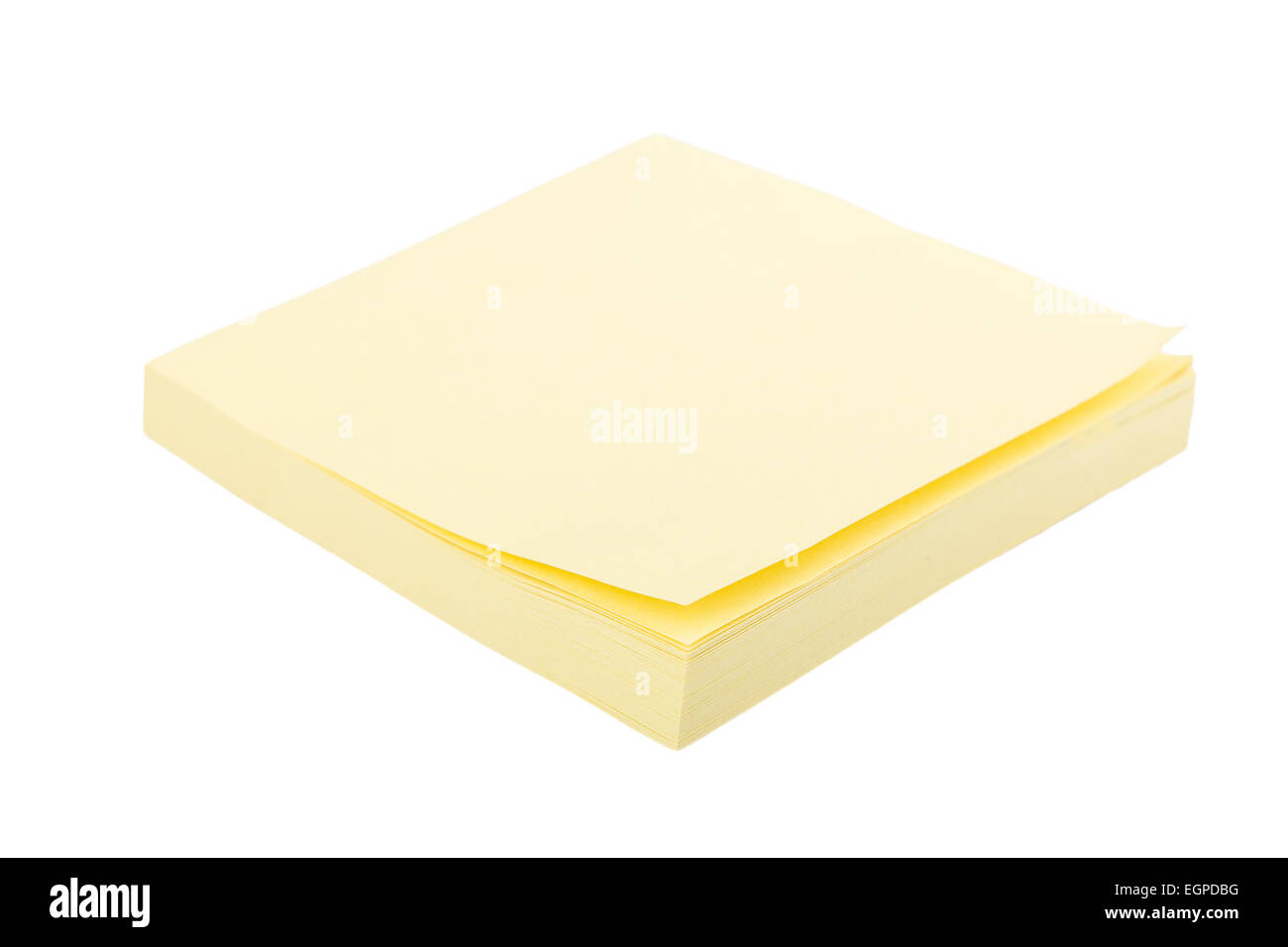 sticker note paper isolated on white background Stock Photo - Alamy