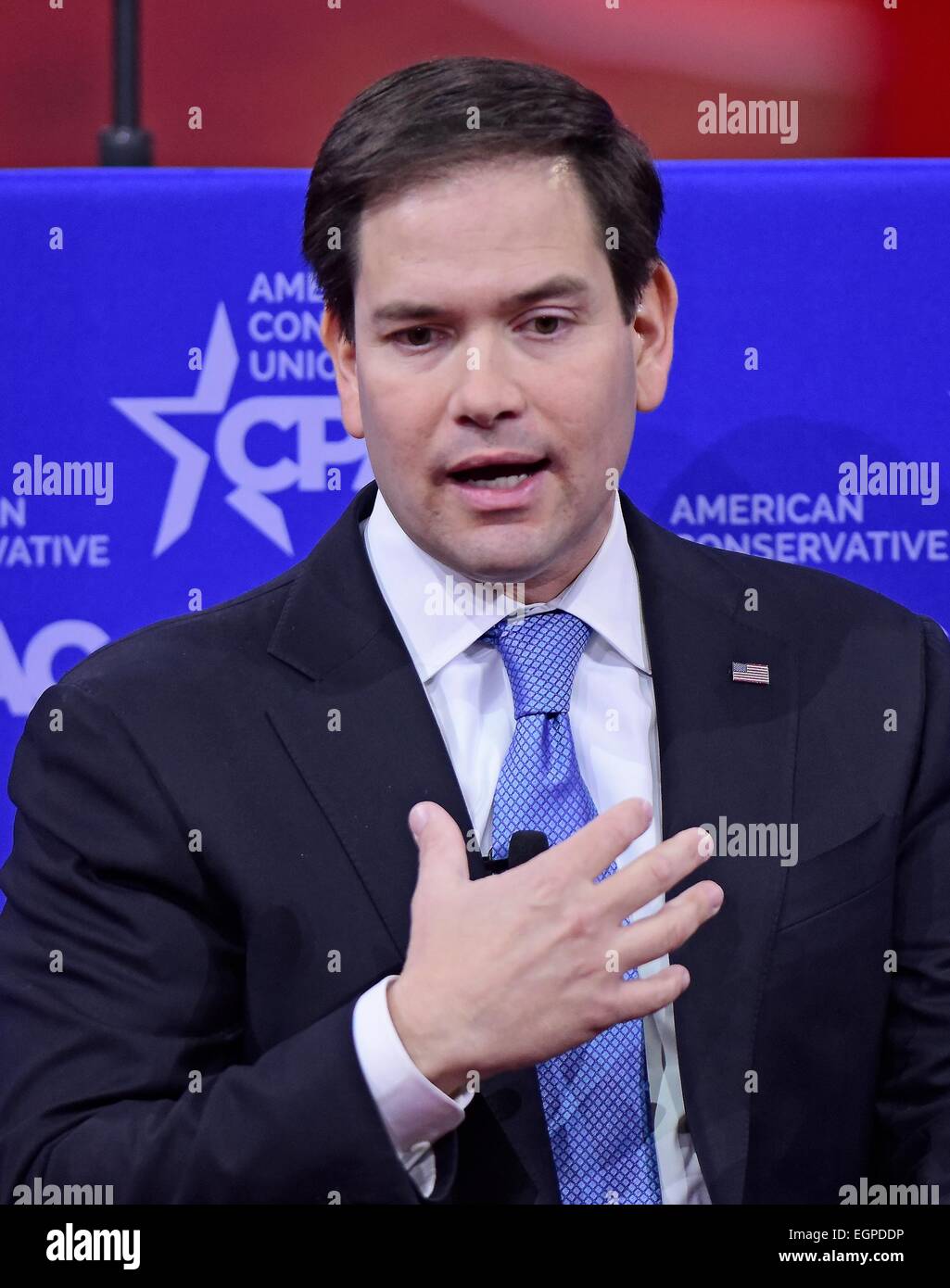 United States Senator Marco Rubio (Republican of Florida) speaks at the ...