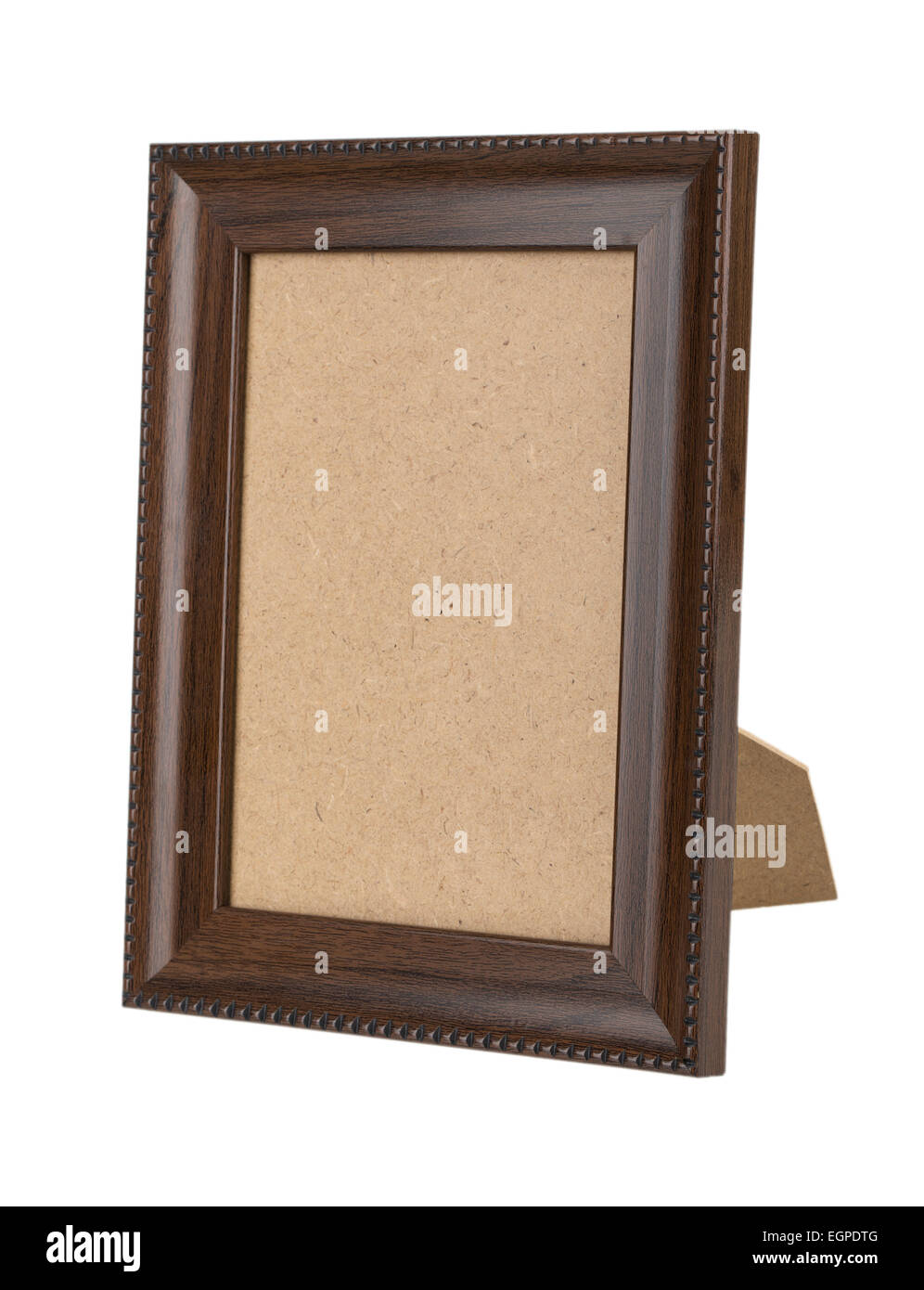 wooden picture frame isolated on white Stock Photo - Alamy