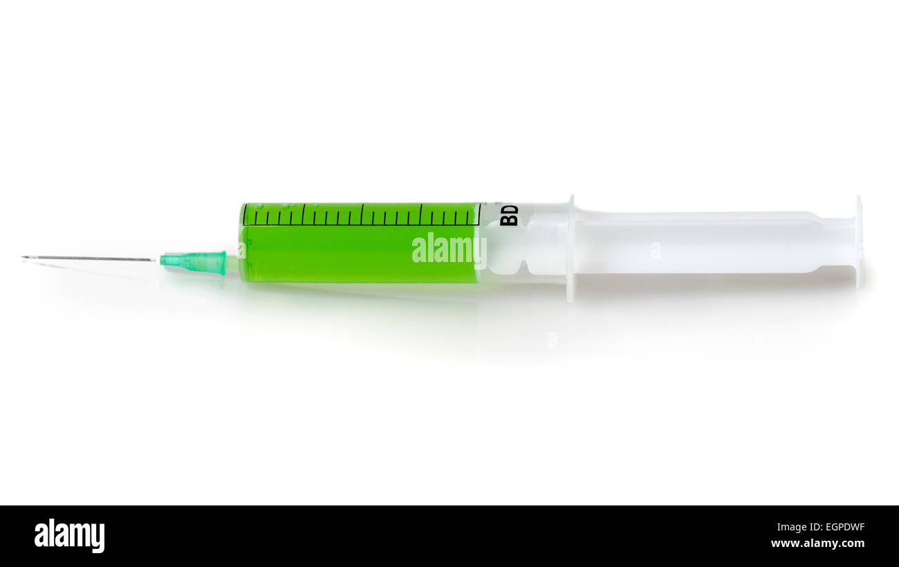 syringe isolated on white background Stock Photo - Alamy