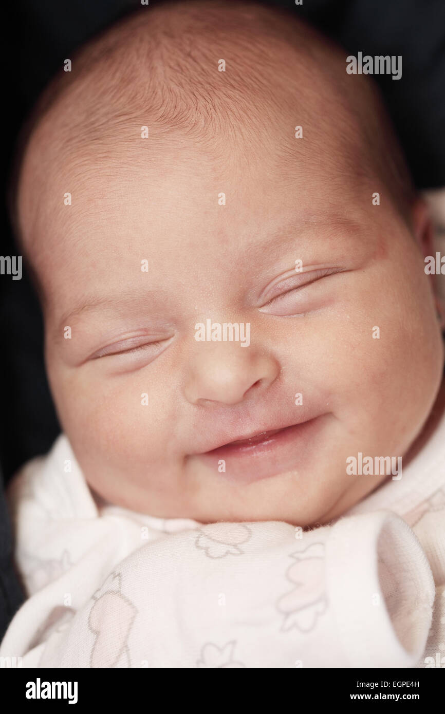 portrait of a beautiful baby smiling Stock Photo - Alamy