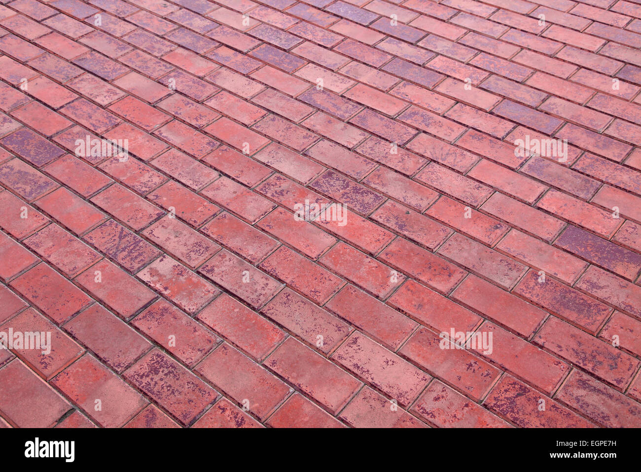 Red brick pavers hi-res stock photography and images - Alamy