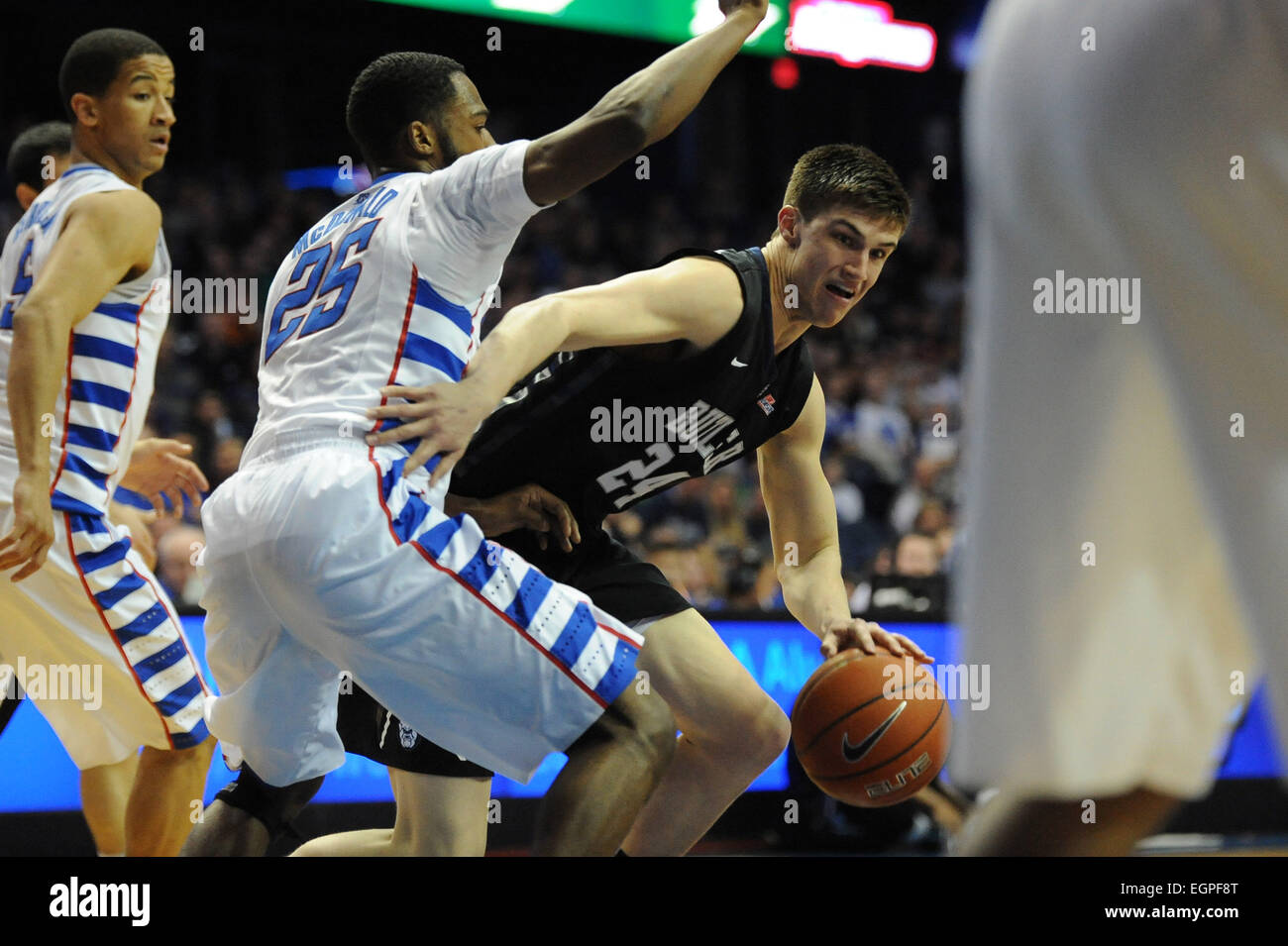 Rosemont, IL, USA. 28th Feb, 2015. Butler Bulldogs guard Kellen Dunham ...