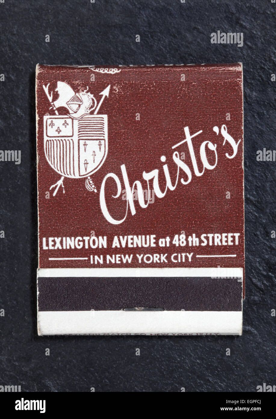 Vintage American Matchbook advertising Christos Restaurant New York ...