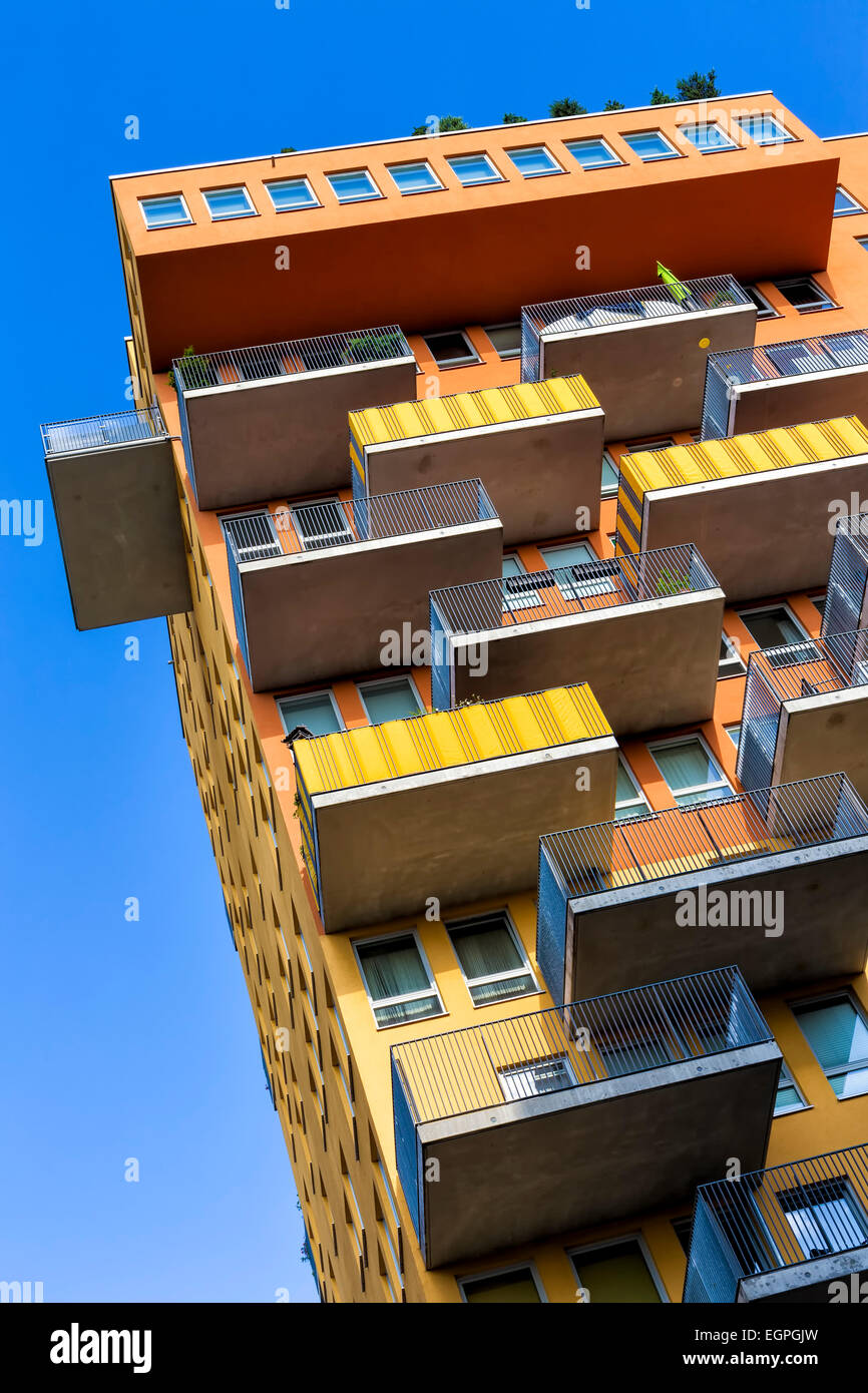 Modern Colorful Building in Munich, Germany Stock Photo - Alamy