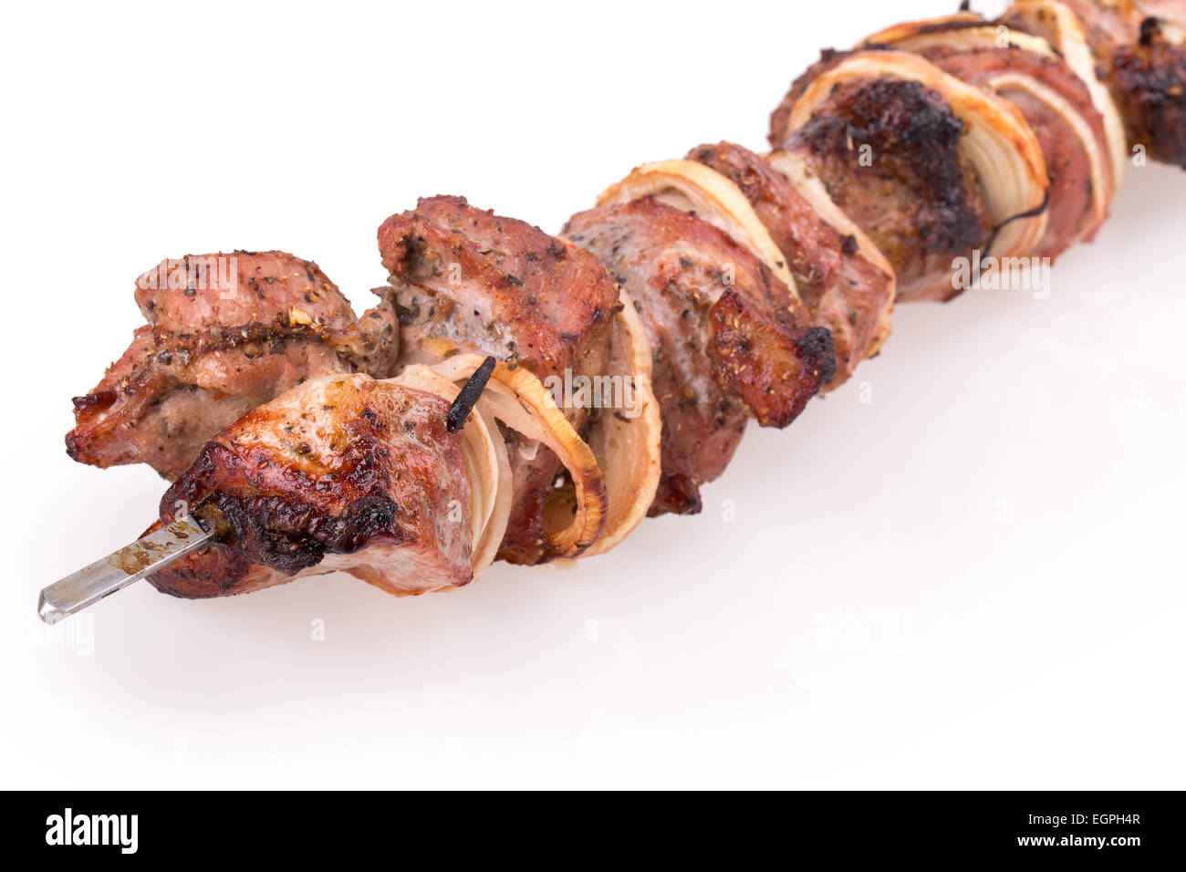 Meat skewer on white hi-res stock photography and images - Alamy