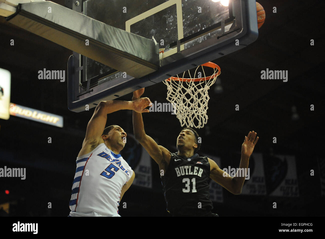 February 28, 2015: DePaul Blue Demons guard Billy Garrett Jr. (5 ...