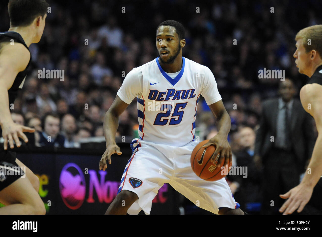 February 28, 2015: DePaul Blue Demons guard Durrell McDonald (25 ...