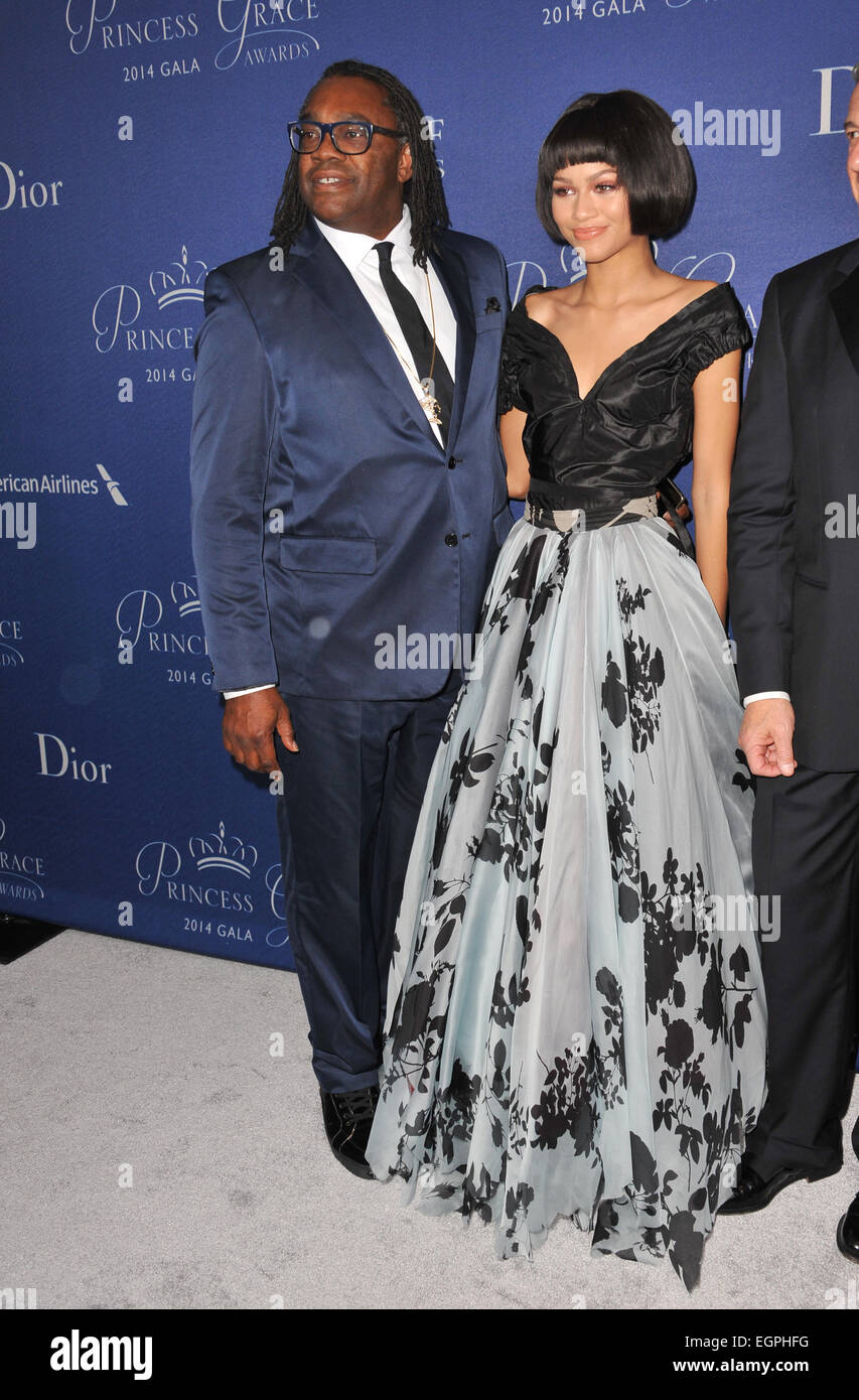 Zendaya And Her Parents