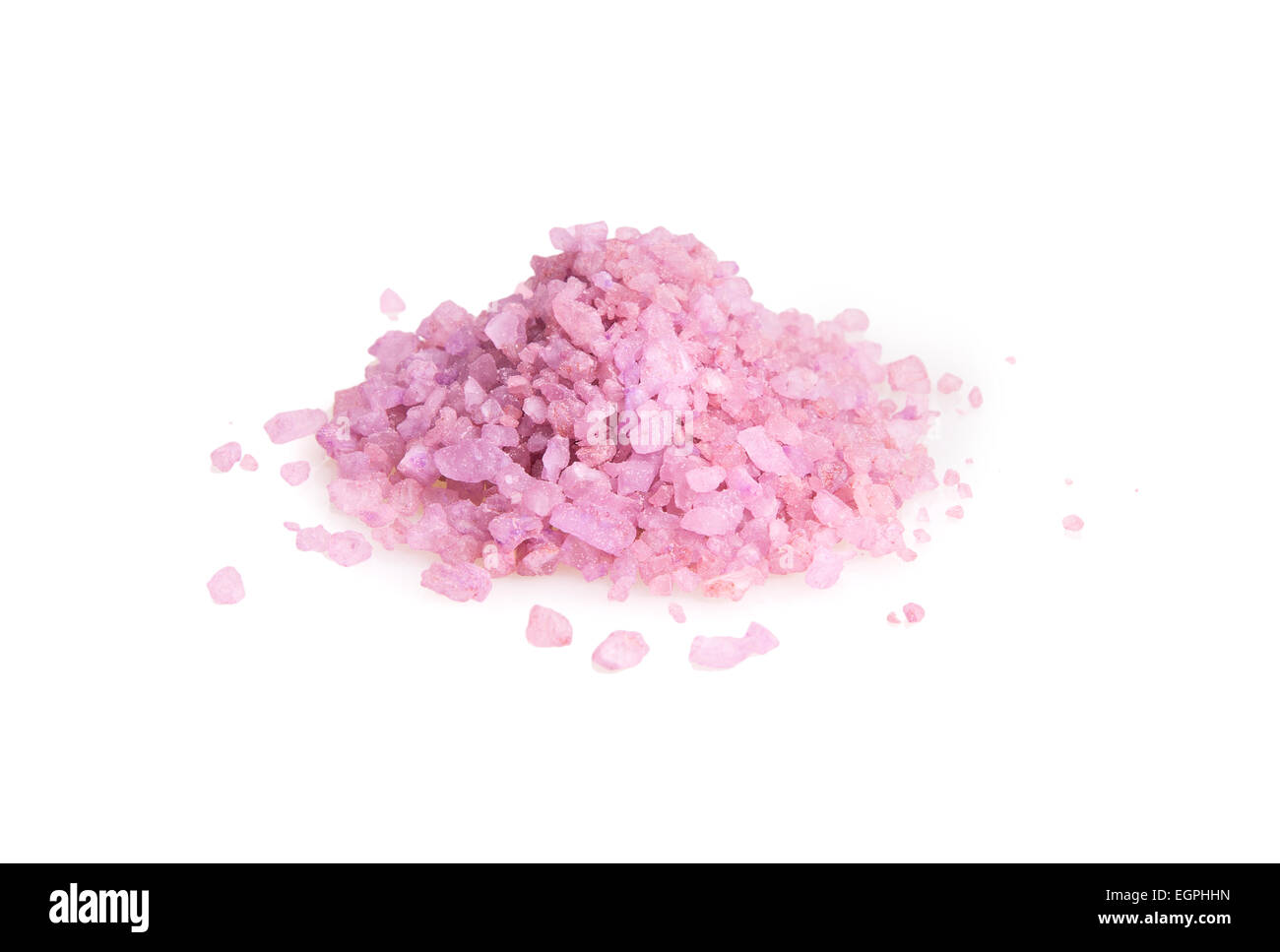 sea salt isolated on white background Stock Photo - Alamy