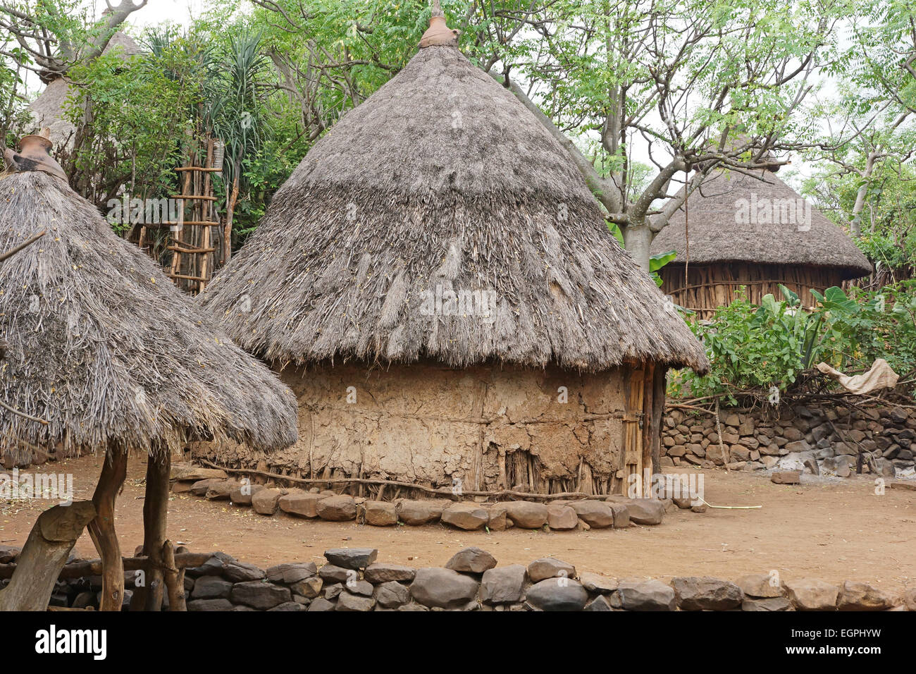 Village of Konso people, Ethiopia, Africa Stock Photo - Alamy
