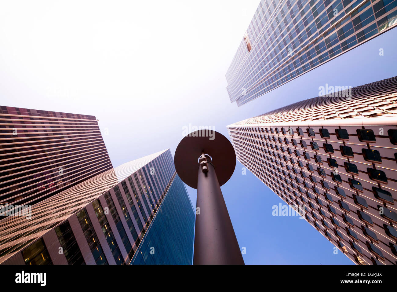 Fish-eye View of Modern Buildings in Paris, France Stock Photo - Alamy