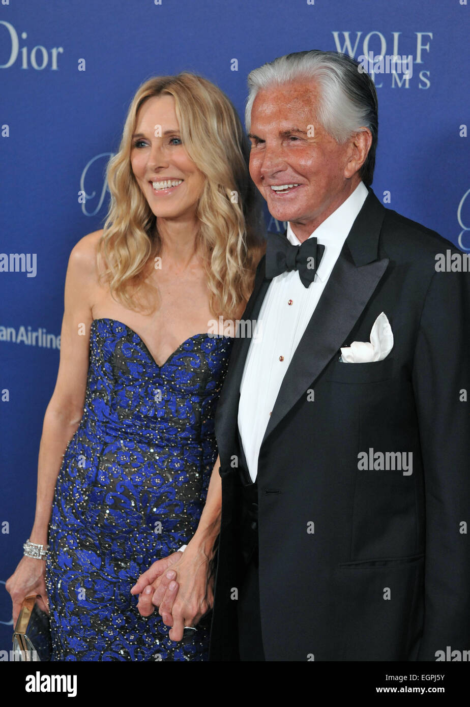 LOS ANGELES, CA - OCTOBER 8, 2014: George Hamilton & Alana Stewart at ...