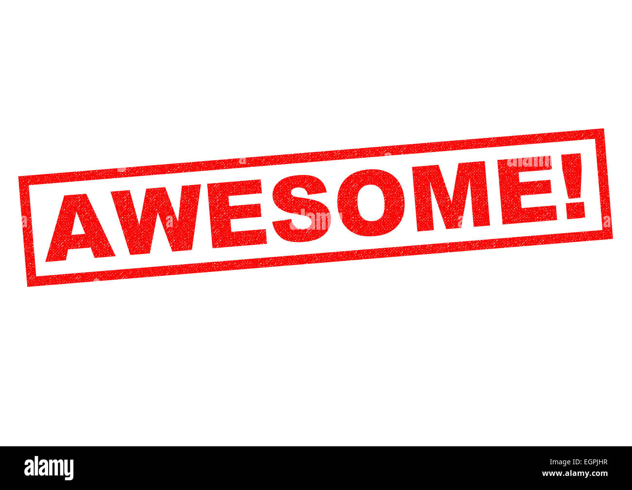 AWESOME! red Rubber Stamp over a white background Stock Photo - Alamy
