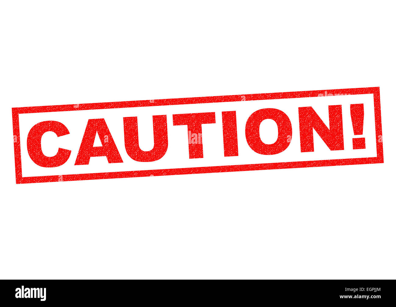 CAUTION! red Rubber Stamp over a white background Stock Photo - Alamy