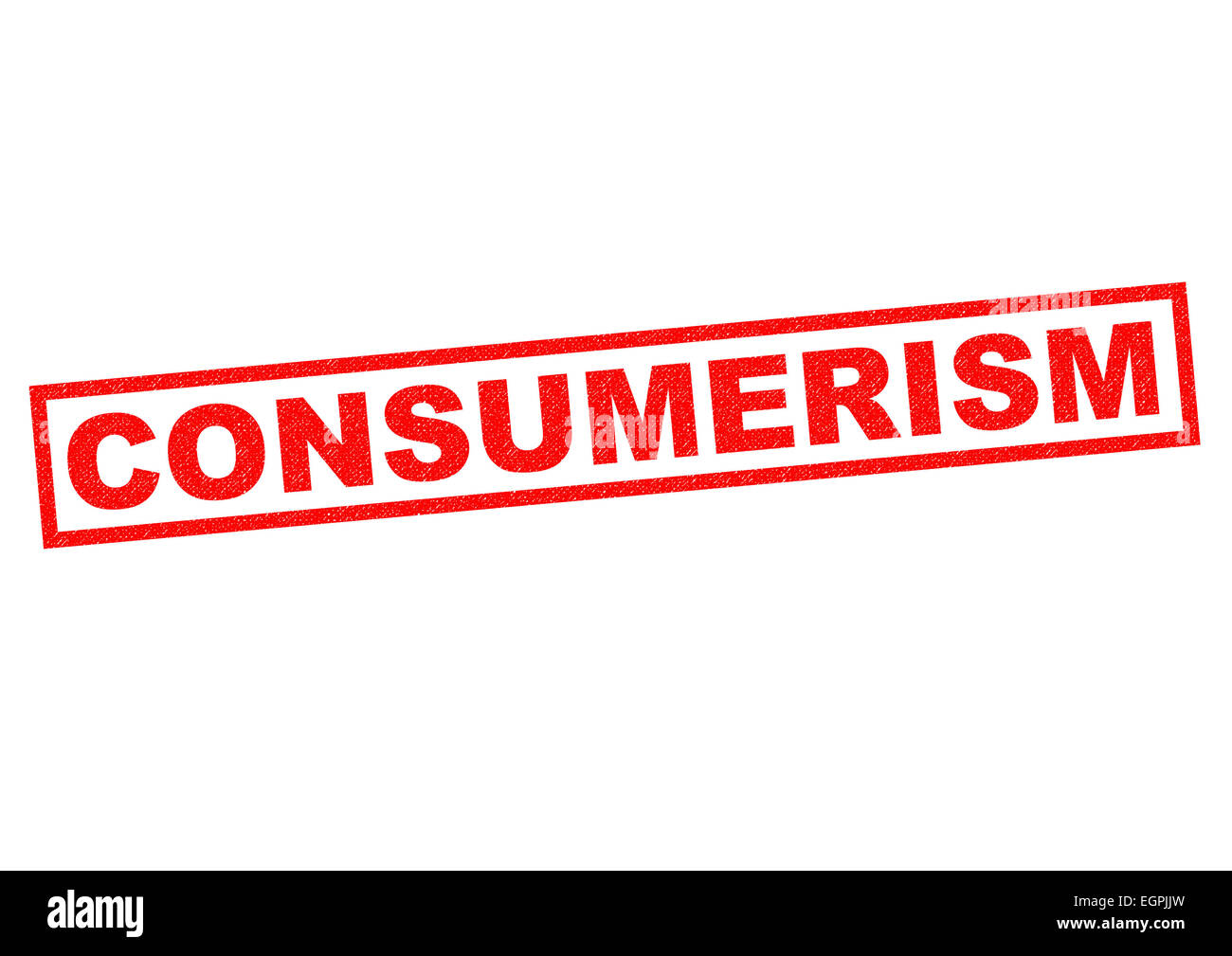 CONSUMERISM red Rubber Stamp over a white background Stock Photo - Alamy