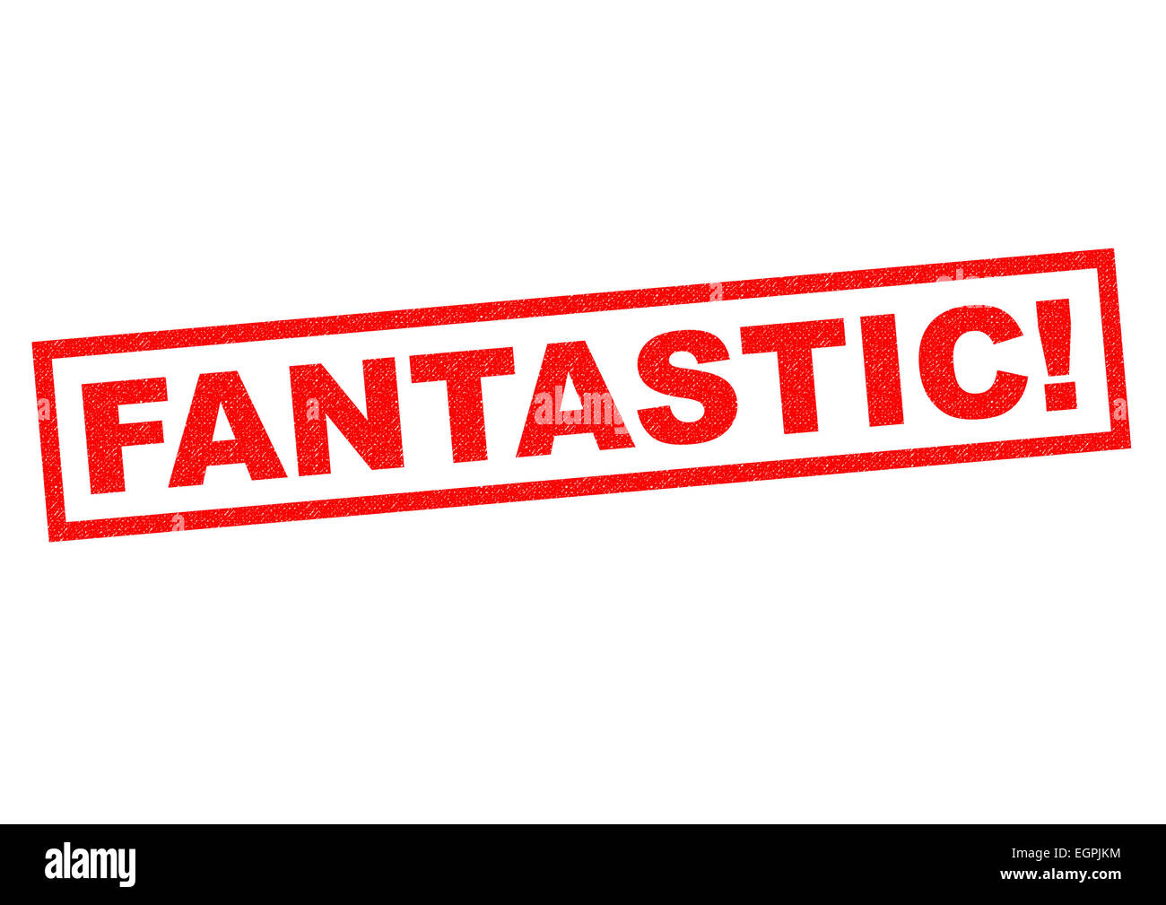 FANTASTIC! red Rubber Stamp over a white background Stock Photo - Alamy