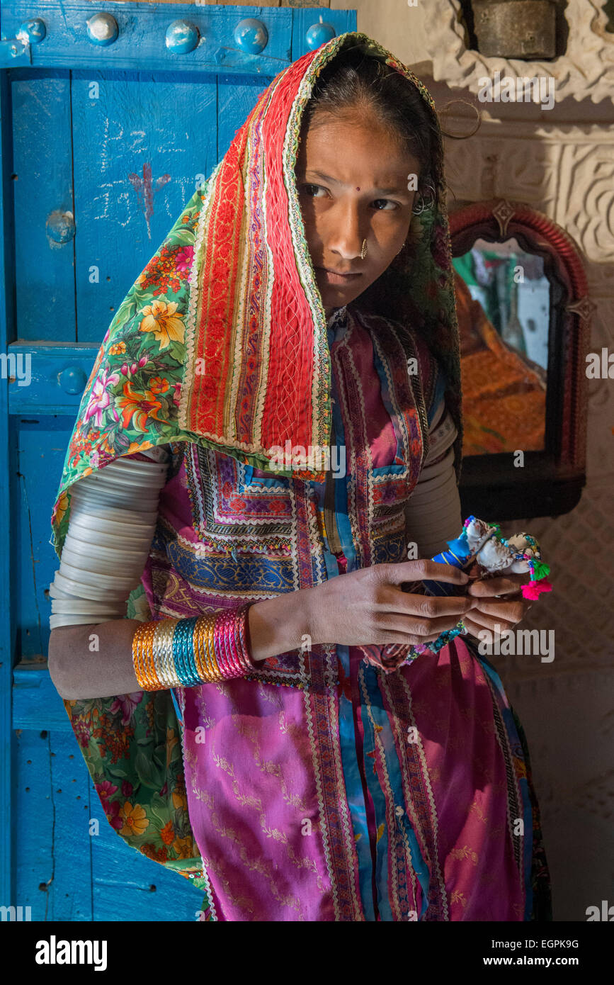 Meghwal Girl, Kutch Stock Photo - Alamy