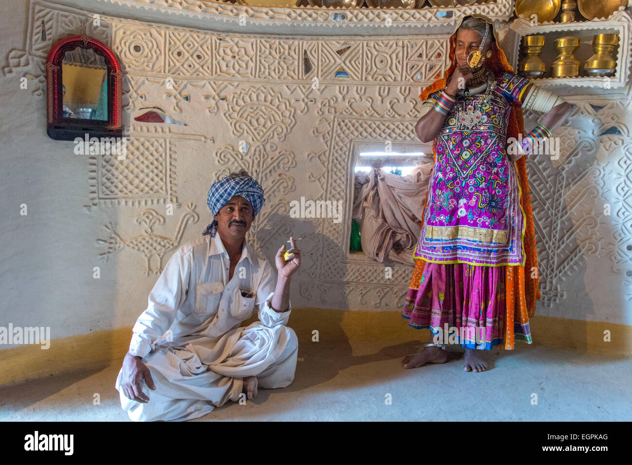 Meghwal tribe hi-res stock photography and images - Alamy