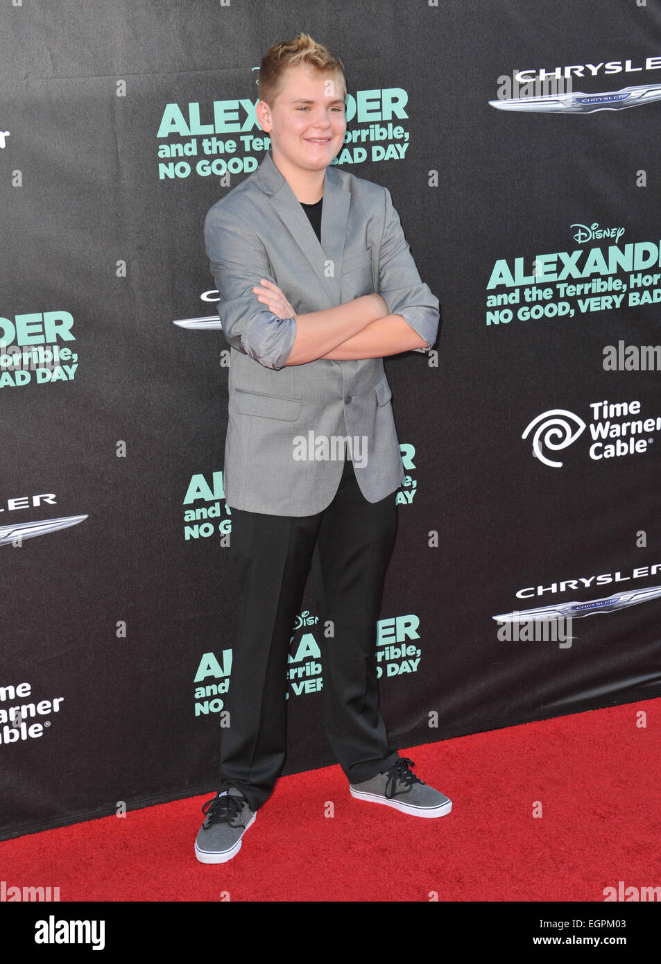 LOS ANGELES, CA - OCTOBER 6, 2014: Reese Hartwig at the world premiere ...