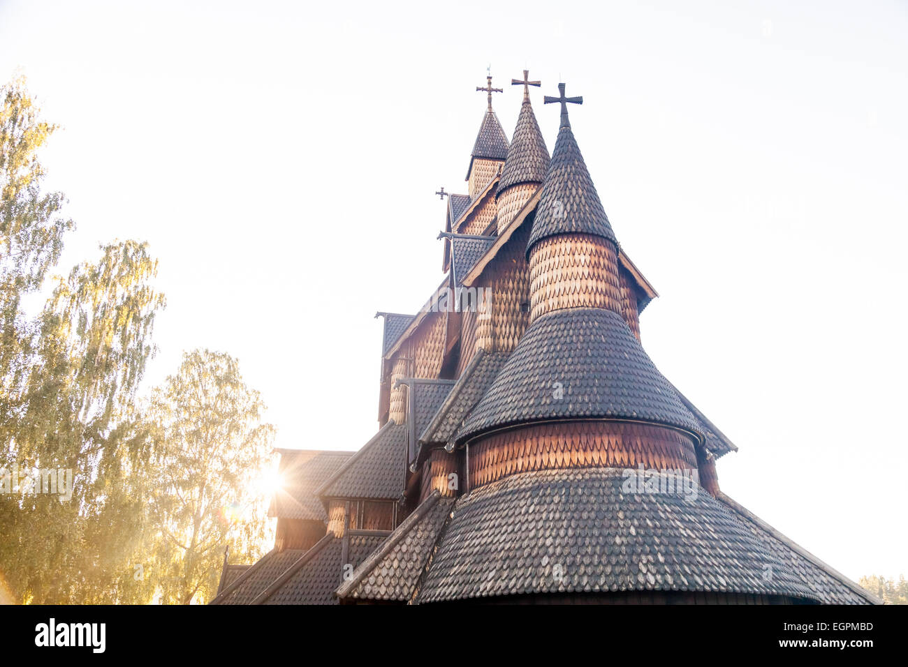 Heddal stave church Stock Photo - Alamy