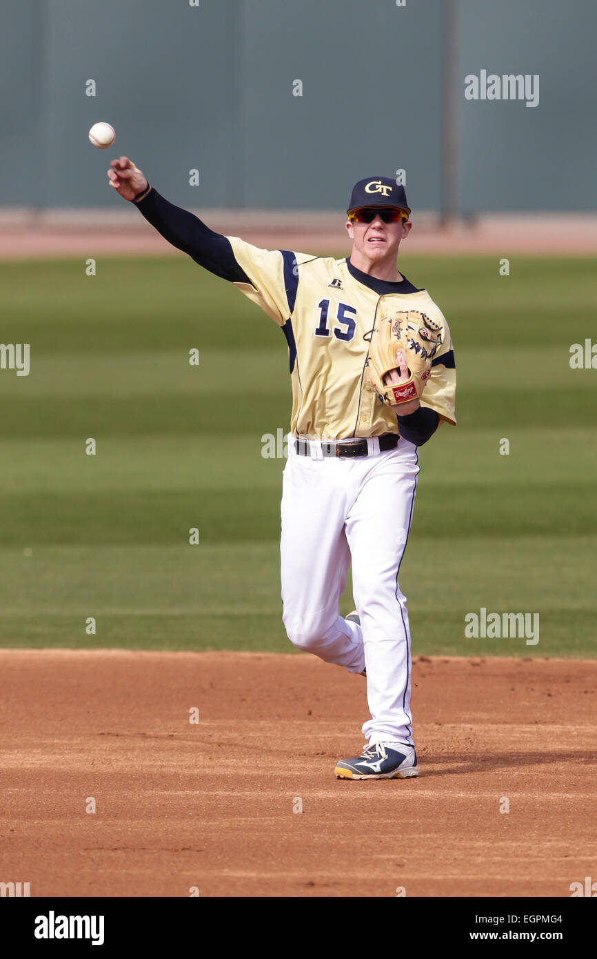 Atlanta, Georgia. 28th Feb, 2015. The Georgia Tech Yellow Jackets ...