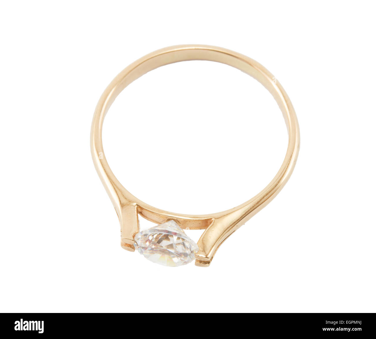 gold ring Isolated on white background Stock Photo - Alamy