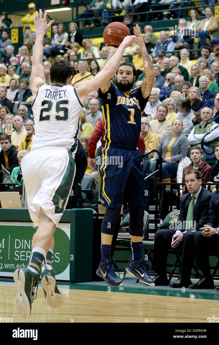 Williamsburg, VA, USA. 28th Feb, 2015. 20150228 - Drexel guard Freddie ...