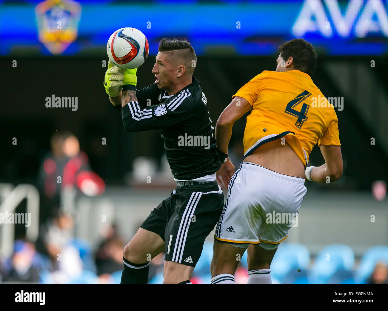 The Second Half. 18th Aug, 2013. San Jose Earthquakes goalkeeper David ...