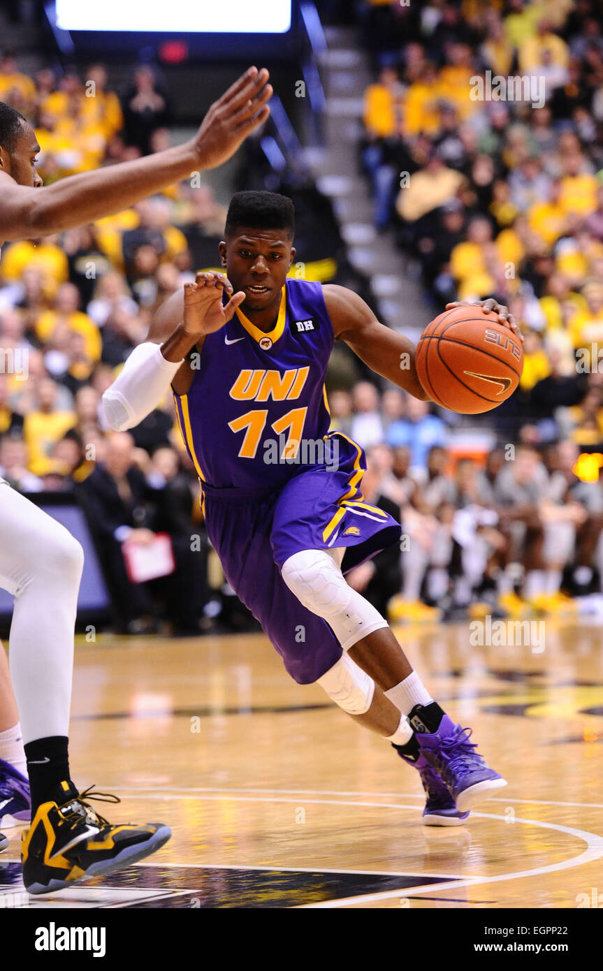 February 28, 2015:*Corrected headline* Northern Iowa Panthers guard Wes ...