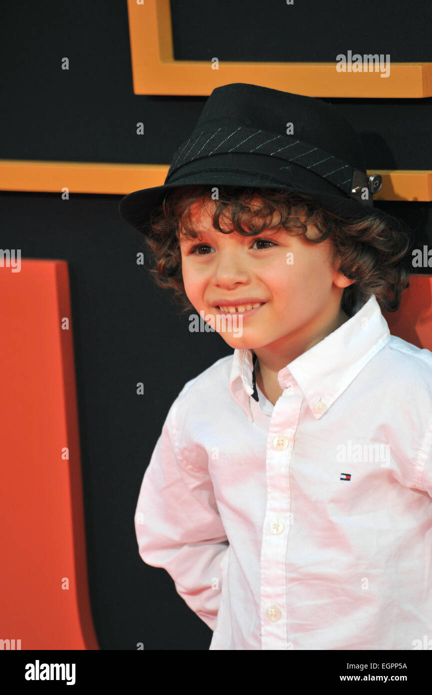 LOS ANGELES, CA - SEPTEMBER 15, 2014: Cade Lappin at the Los Angeles ...