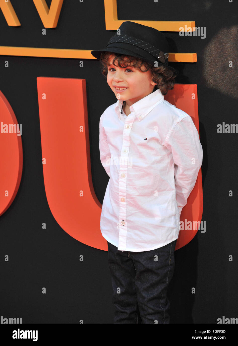 LOS ANGELES, CA - SEPTEMBER 15, 2014: Cade Lappin at the Los Angeles ...