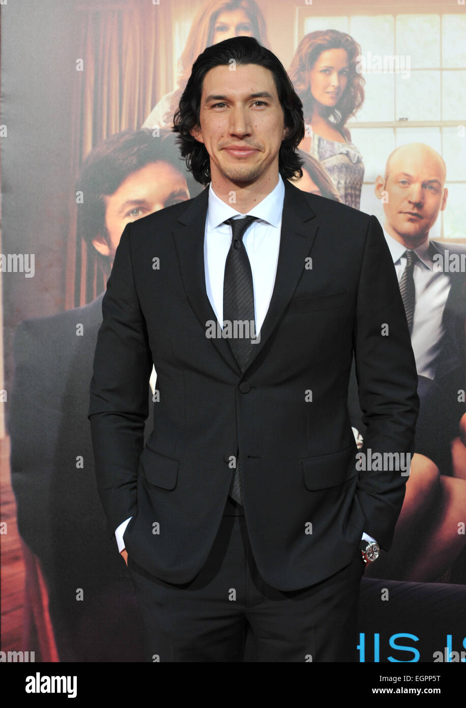 LOS ANGELES, CA - SEPTEMBER 15, 2014: Adam Driver at the Los Angeles ...
