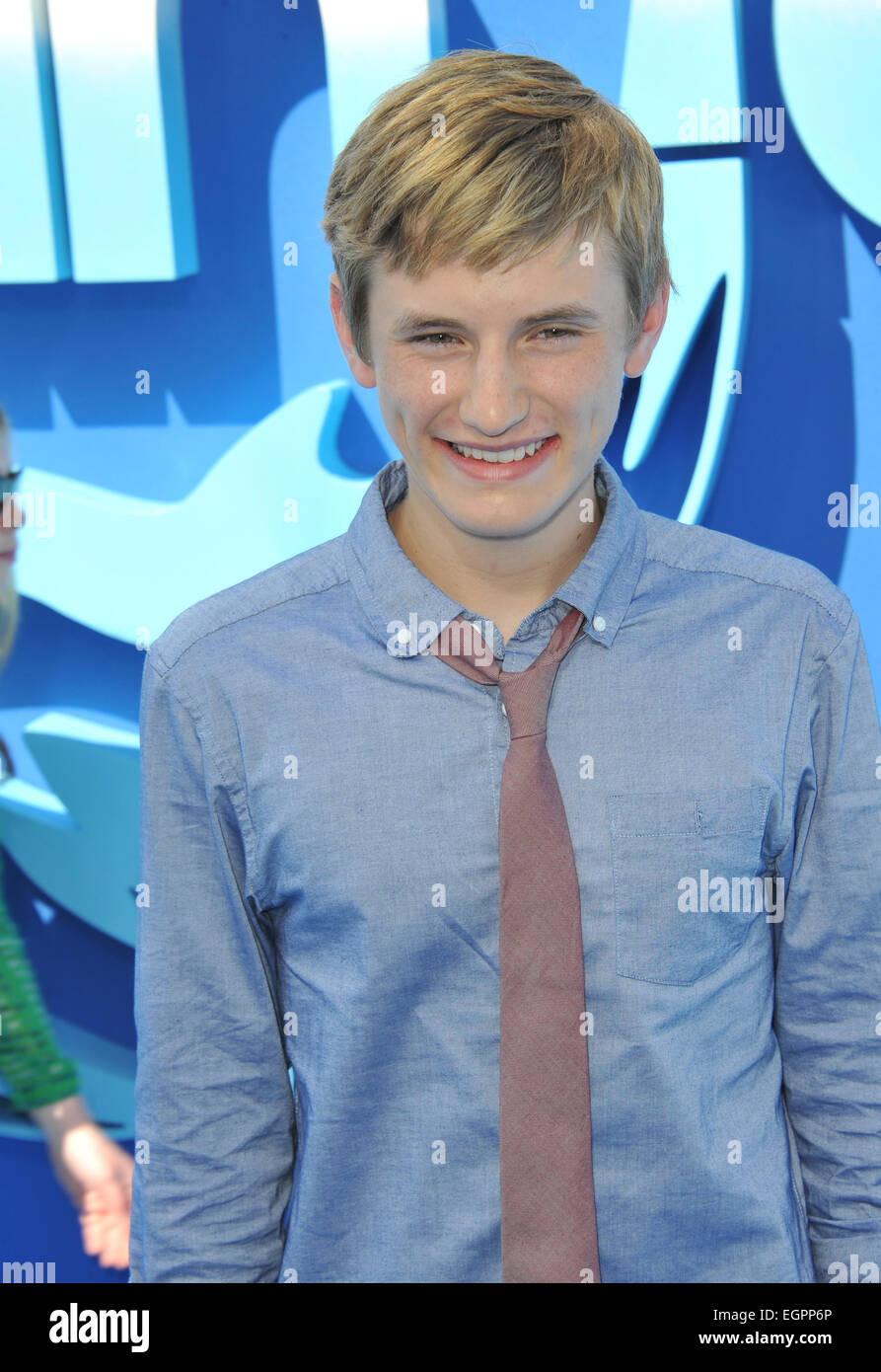 LOS ANGELES, CA - SEPTEMBER 7, 2014: Nathan Gamble at the Los Angeles ...