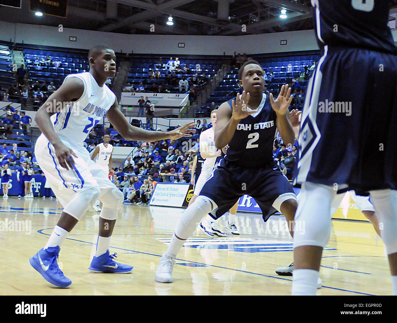 Colorado Springs, Colorado, USA. 28th Feb, 2015. Utah State guard ...