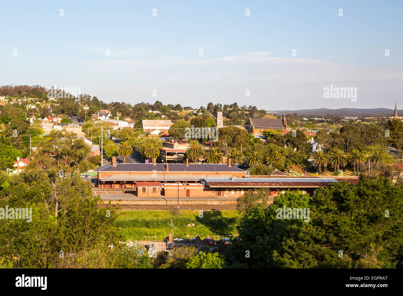 Street architecture castlemaine victoria australia hi-res stock ...