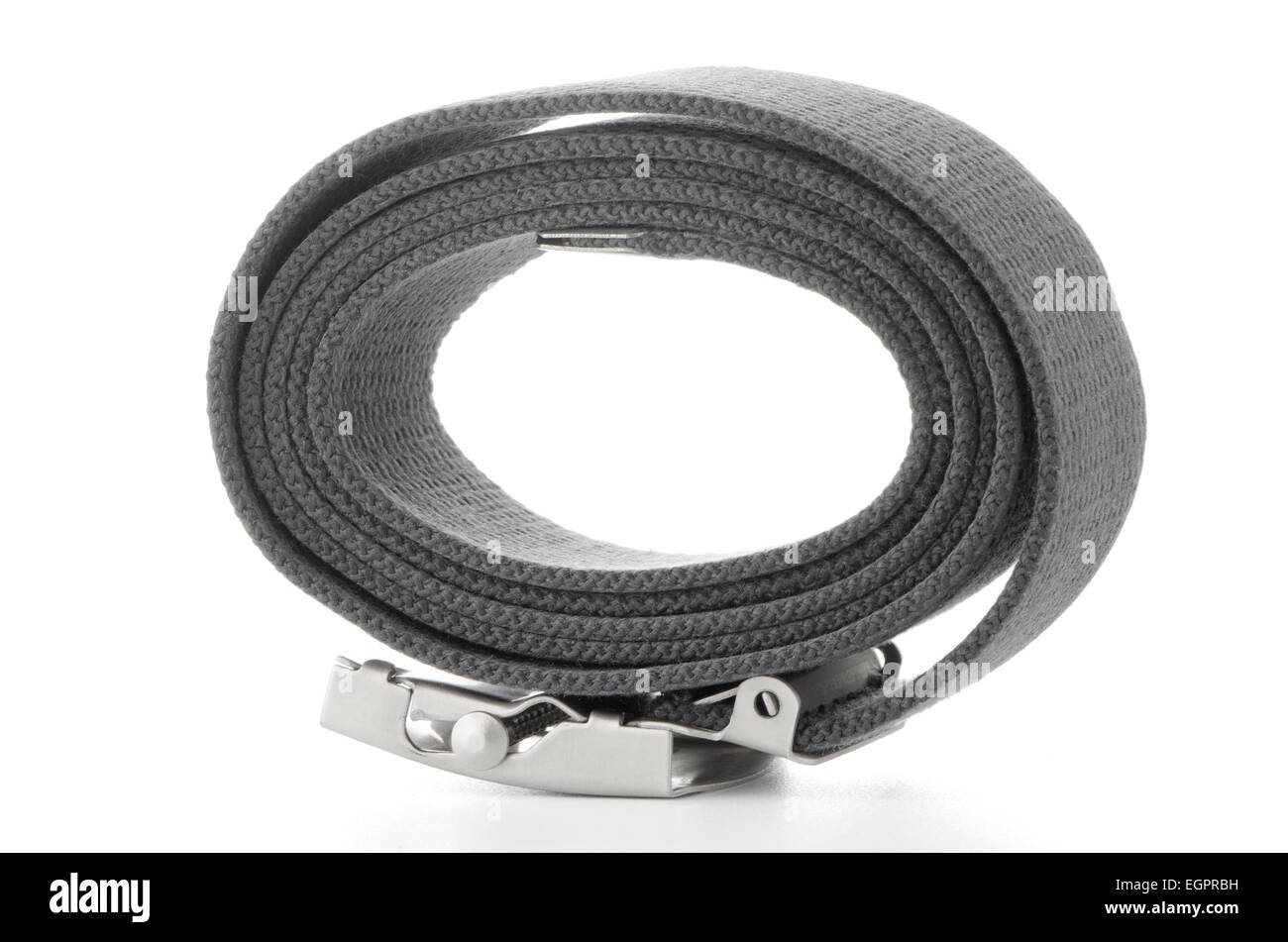 Grey belt on white background Stock Photo - Alamy