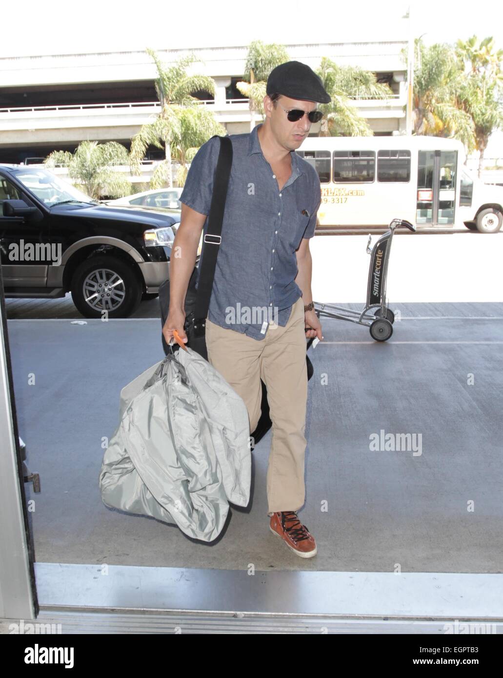 Josh Charles departs from Los Angeles International Airport (LAX ...