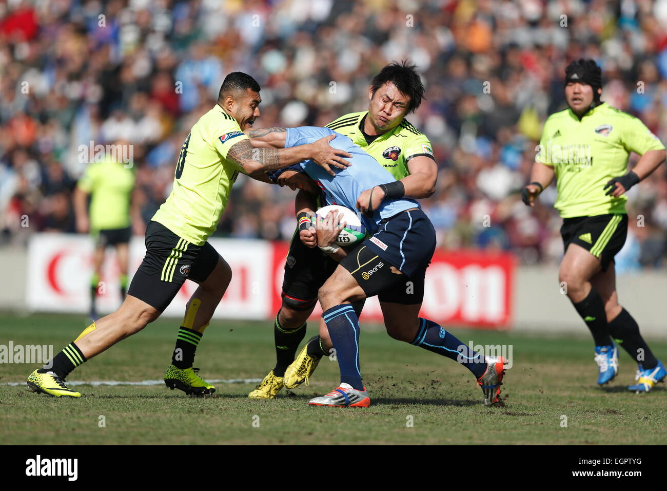 Prince Chichibu Memorial Stadium, Tokyo, Japan. 28th Feb, 2015. (L-R ...