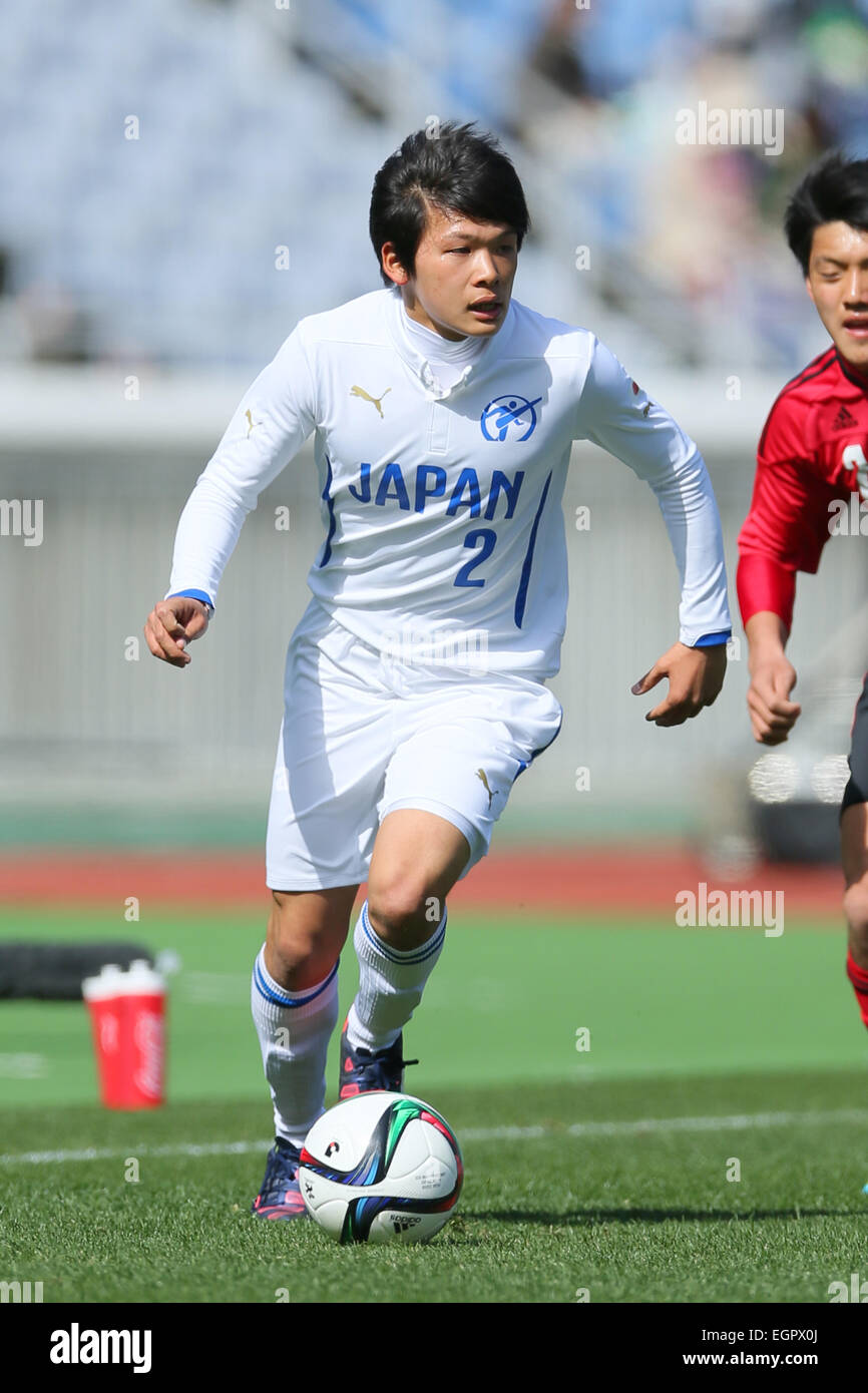 Kanagawa, Japan. 28th Feb, 2015. Akira Ogawa (High school selection ...