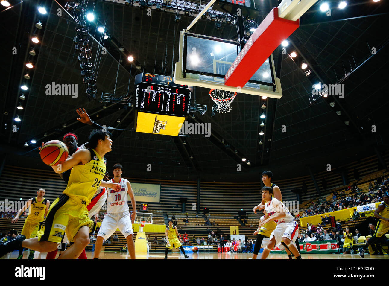 Ota-City General Gymnasium, Tokyo, Japan. 28th Feb, 2015. General view ...