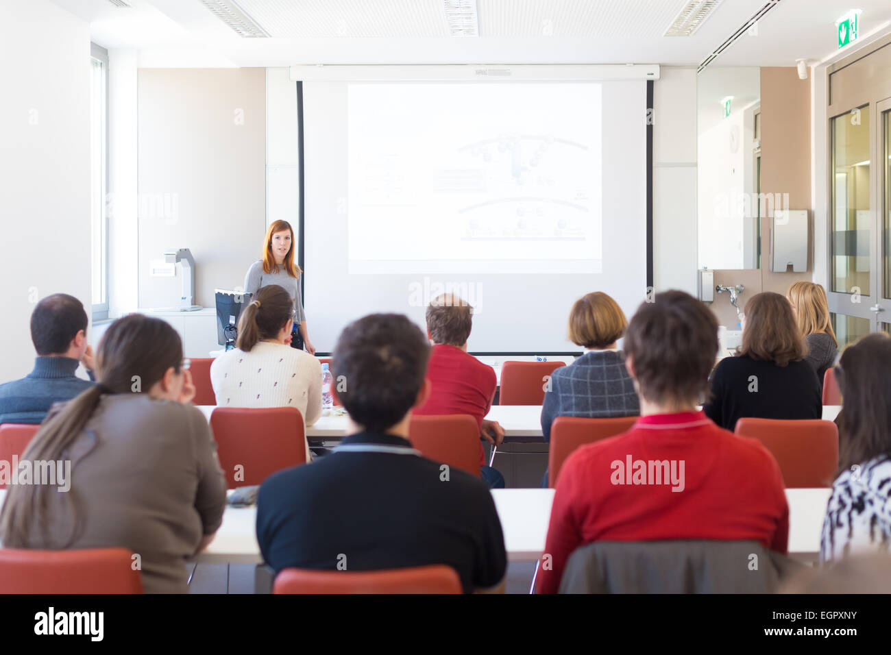 Woman lecture hi-res stock photography and images - Alamy