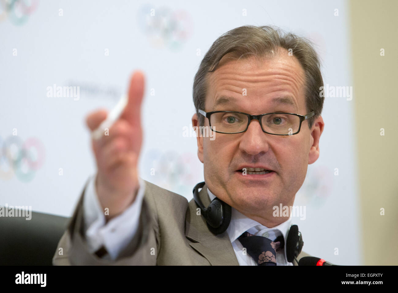 Rio De Janeiro, Brazil. 28th Feb, 2015. IOC Director of Communications ...