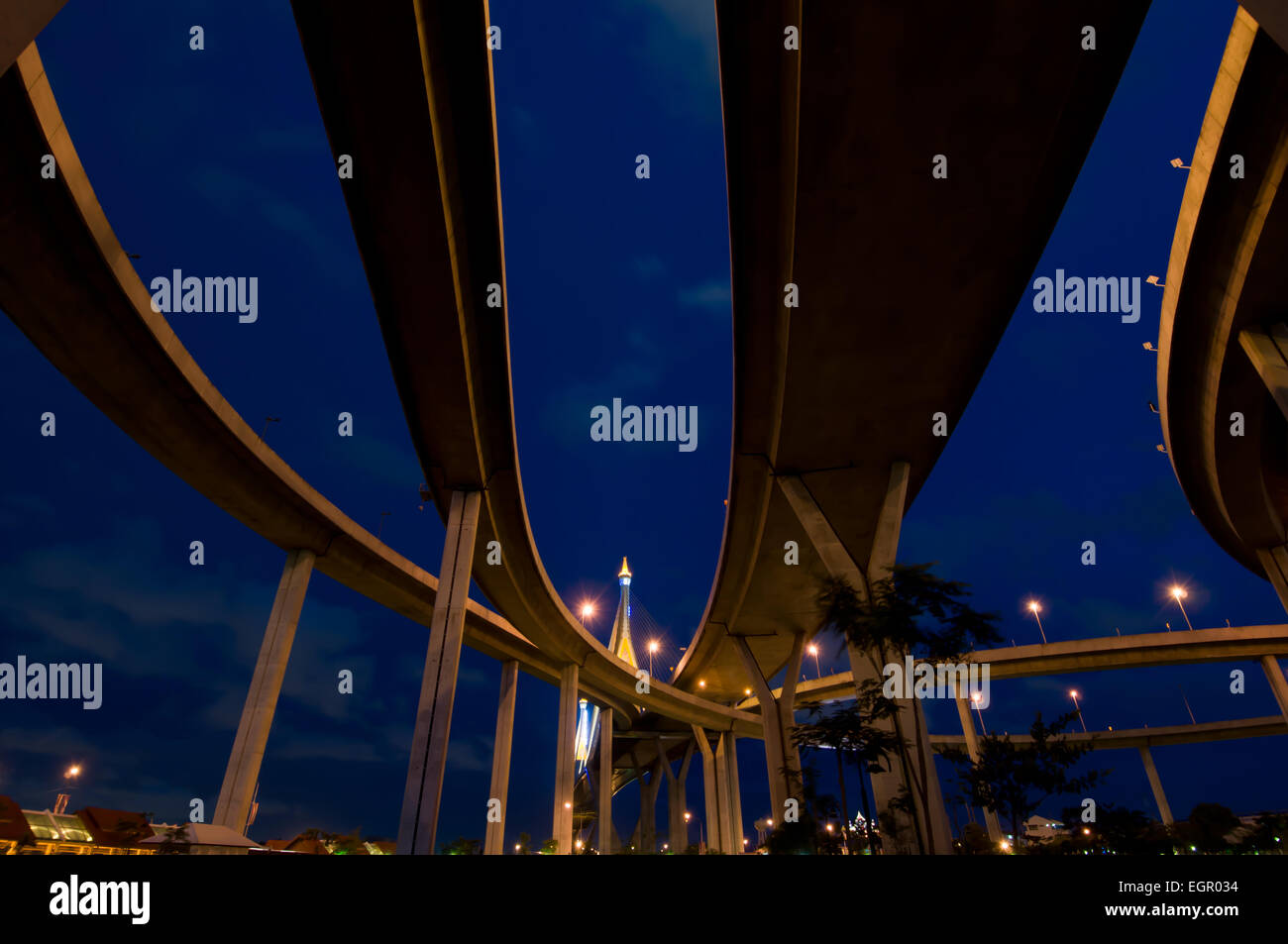 Crossing highway bridge Stock Photo - Alamy