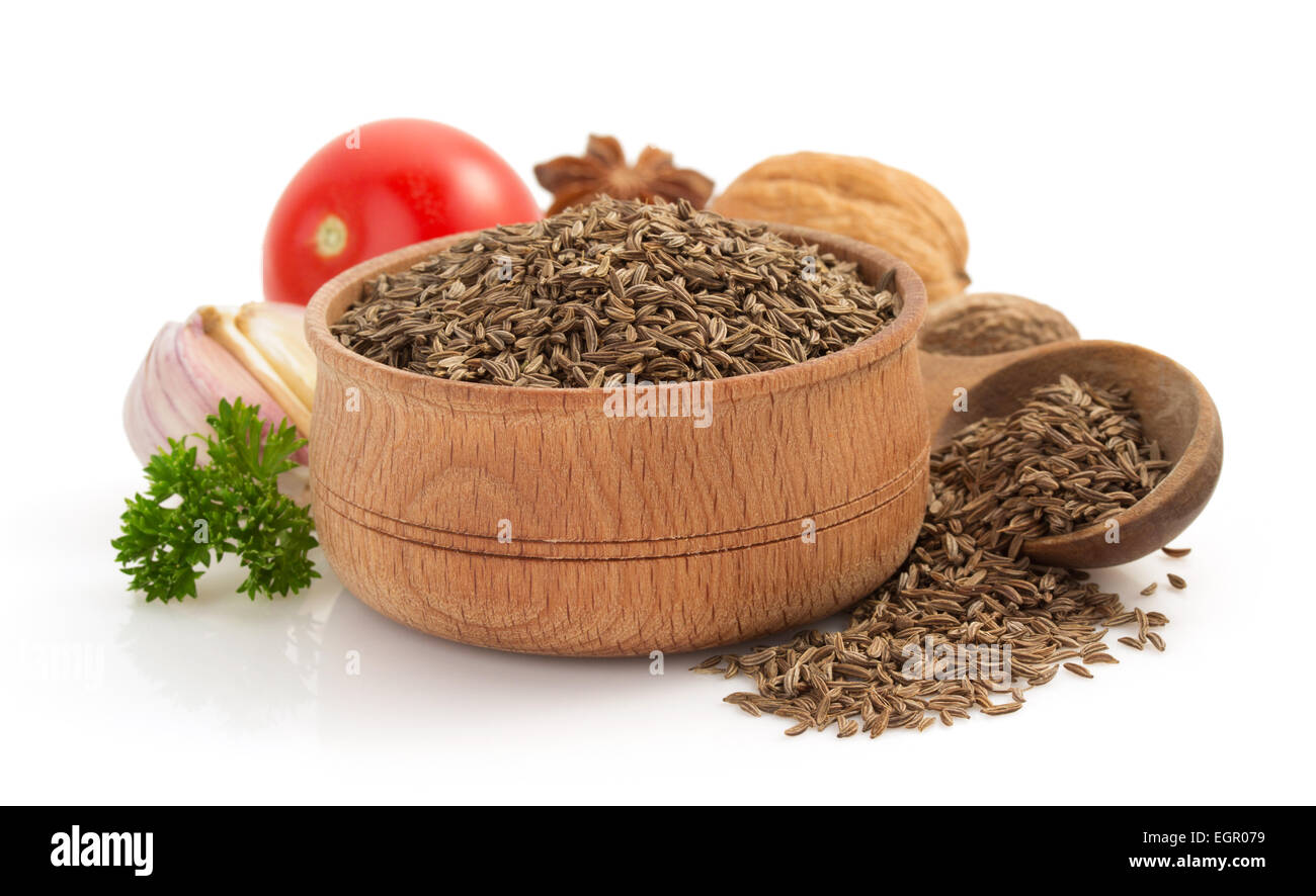 cumin seeds isolated on white background Stock Photo - Alamy